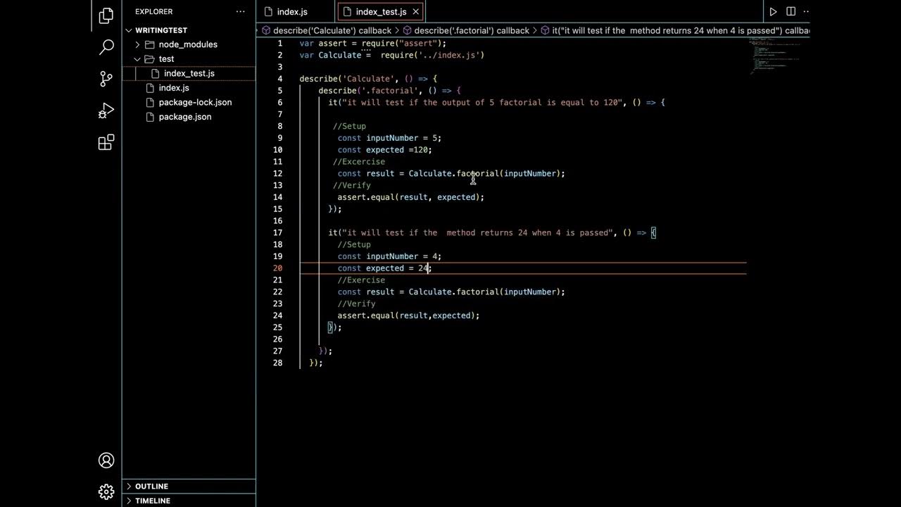 Writing Unit Test using TTD Mocha & Node - YouTube
