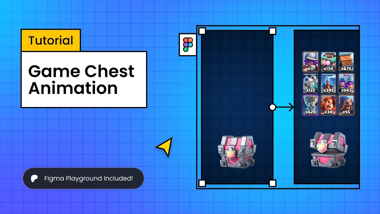 Animation of opening a game chest in #figma 💫 - YouTube