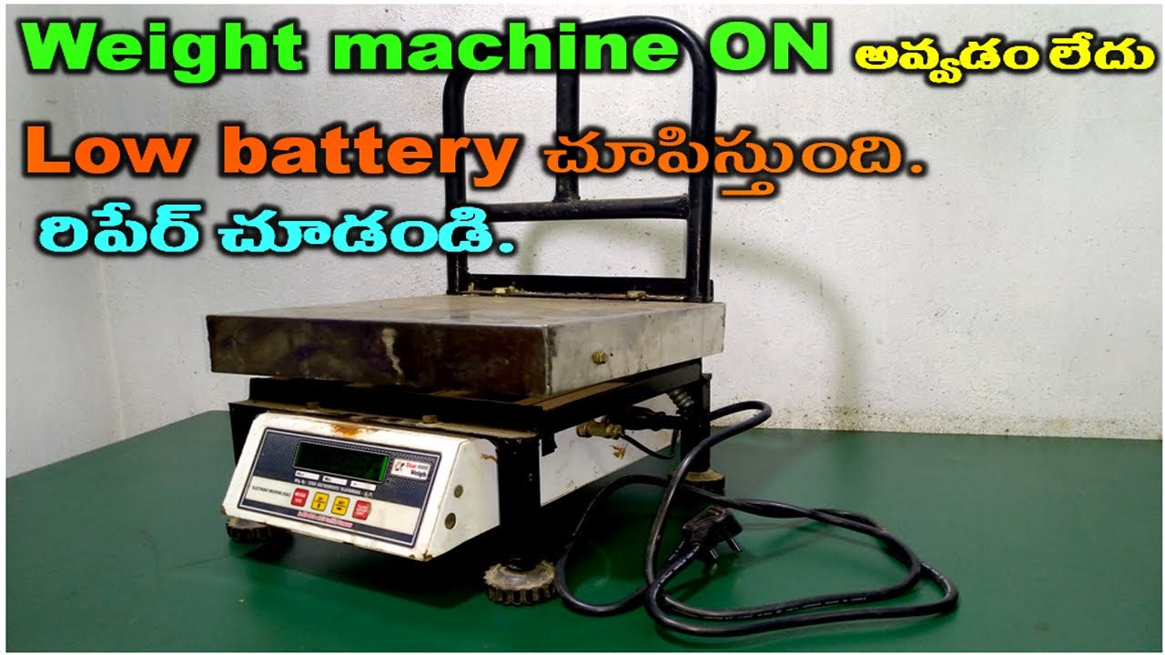 weight machine low battery problem.weight machine not on.weighing ...