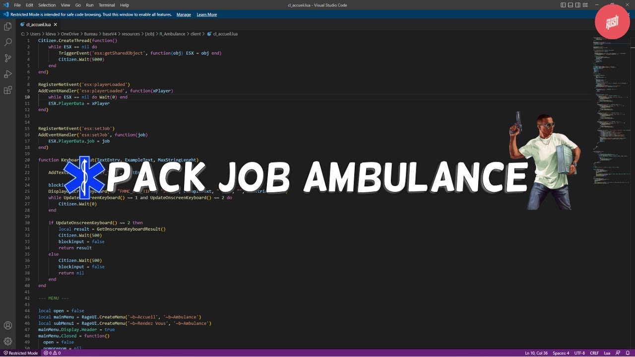 [FREE] PACK AMBULANCE JOB COMPLET - FiveM | RushDev - YouTube