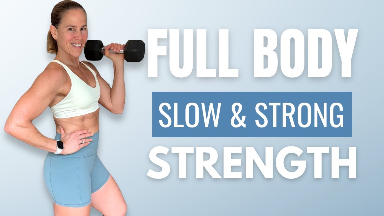 50-Min Full Body Strength Workout | Slow & Strong | Time Under Tension ...