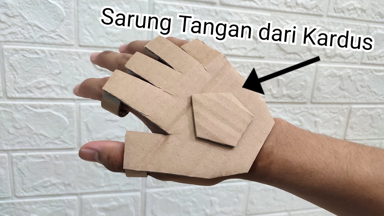 Cara Membuat Sarung Tangan Ninja dari Kardus | Kerajinan Sarung Tangan dari Kardus - YouTube