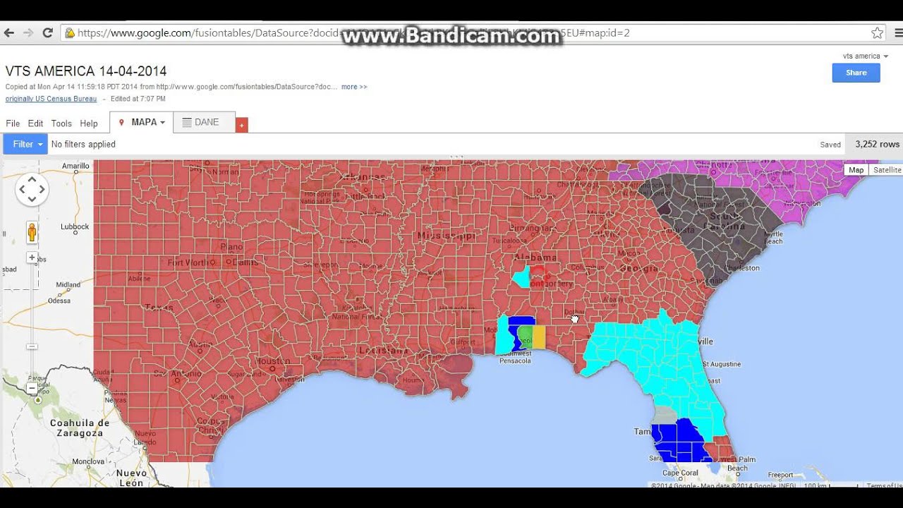 map overview and display filters - YouTube