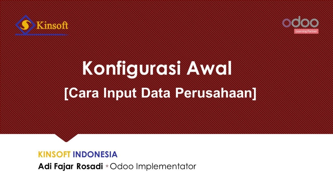 01 - Cara Input Data Perusahaan - YouTube