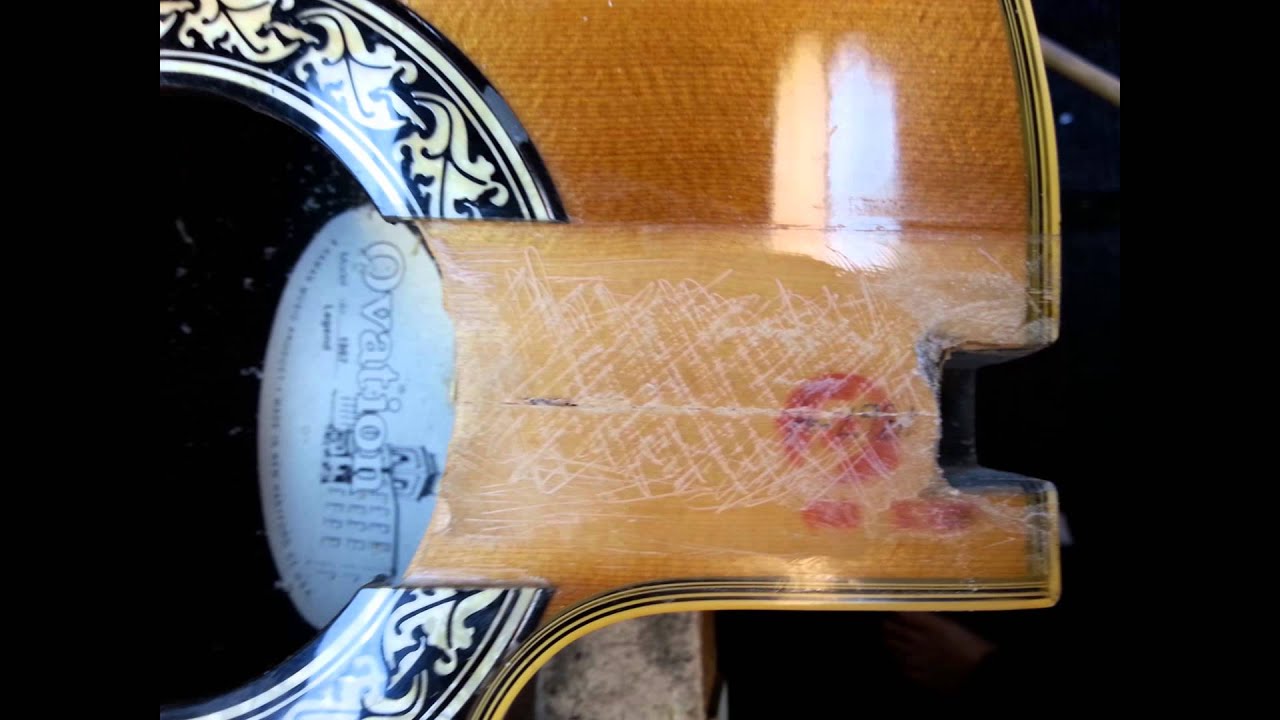 Ovation neck reset and binding - YouTube