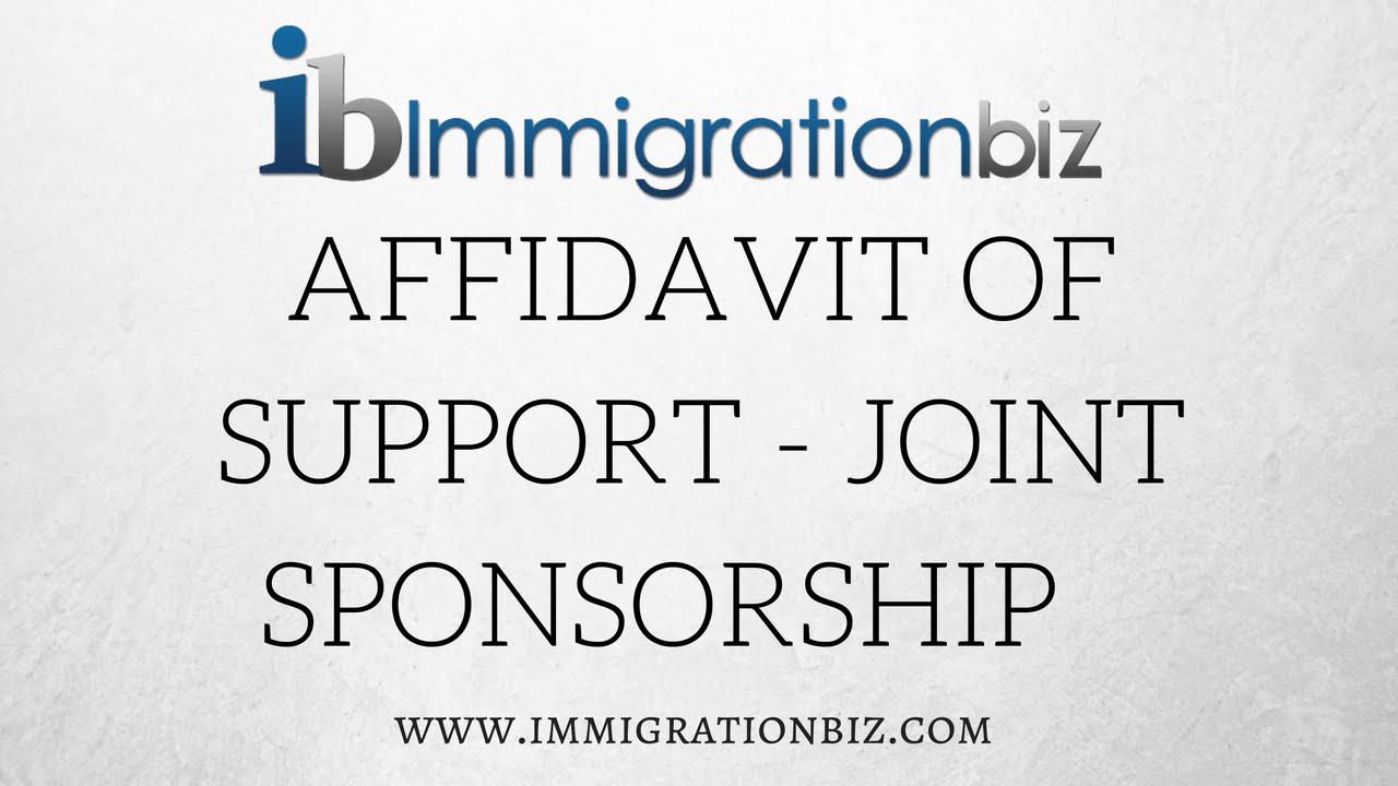 How to apply for green card: Affidavit of Support - Joint Sponsorship ...