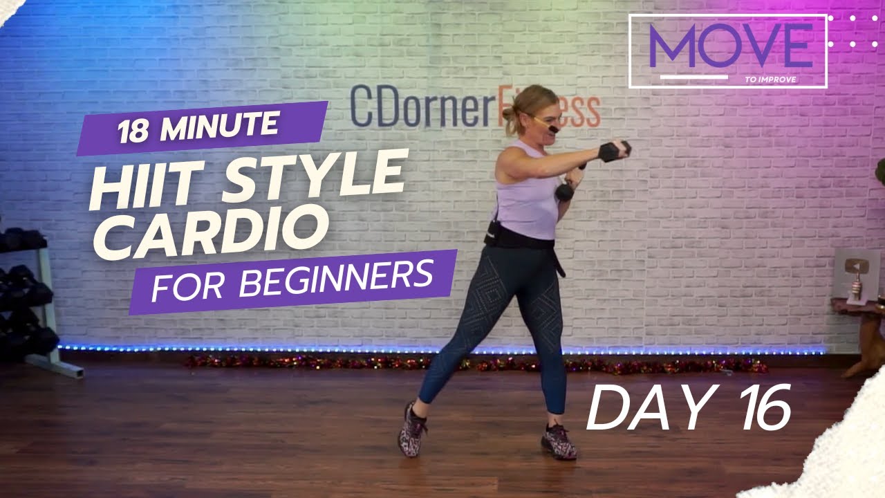 Move to Improve - Day 16: Beginner HIIT Cardio (45/15 Intervals!) - YouTube