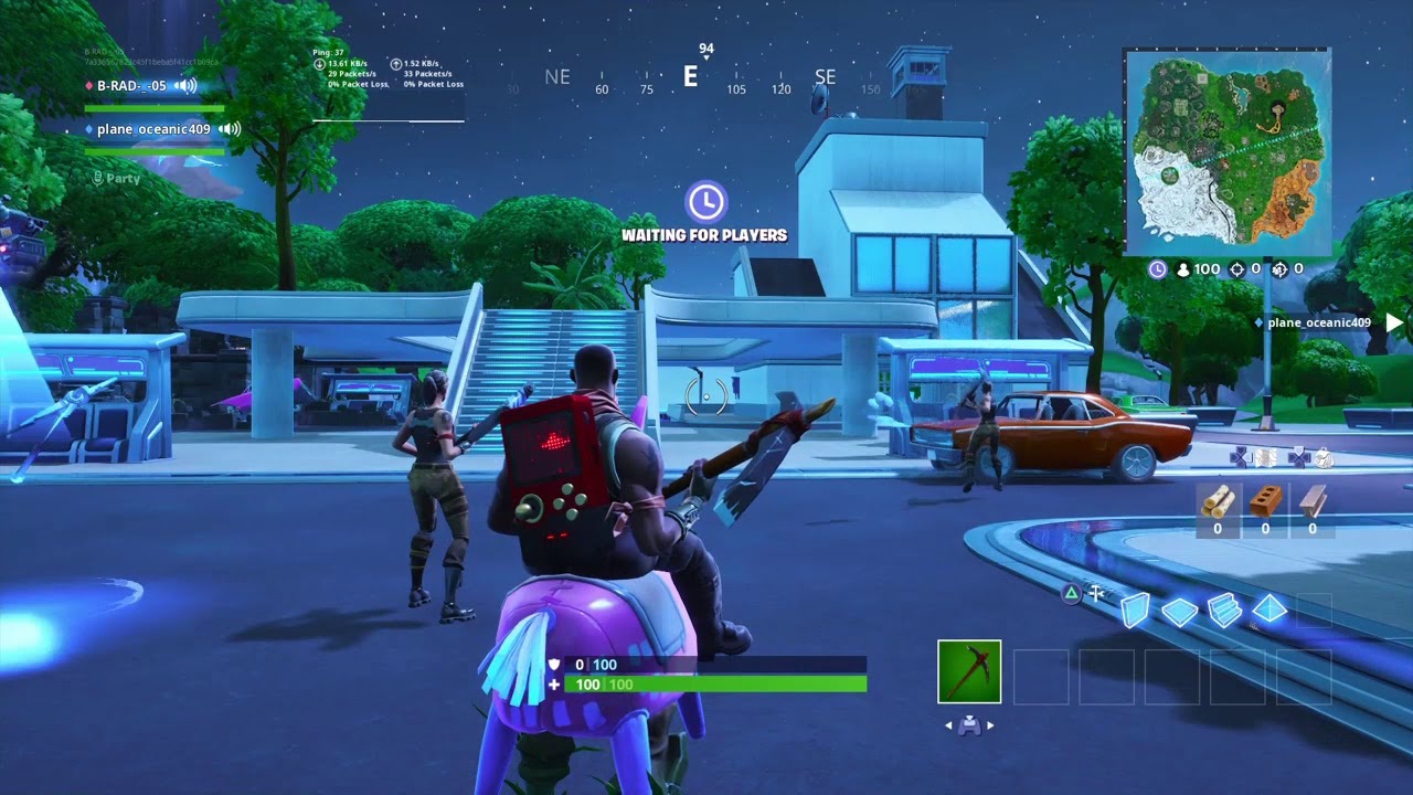 Trying to win *Fortnite* with my phone app called ps4 remote play ...