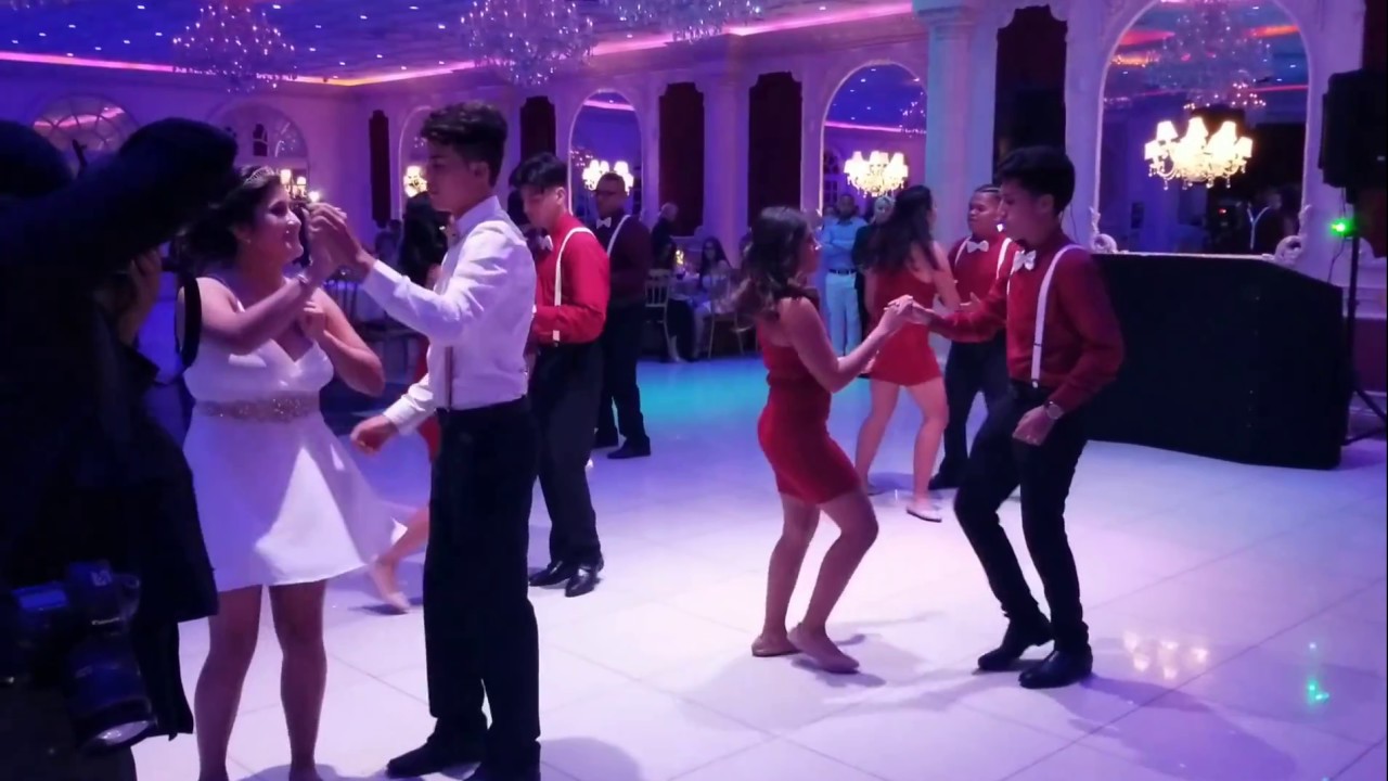 Lesly's Sweet 16 surprise bachata dance mix - YouTube