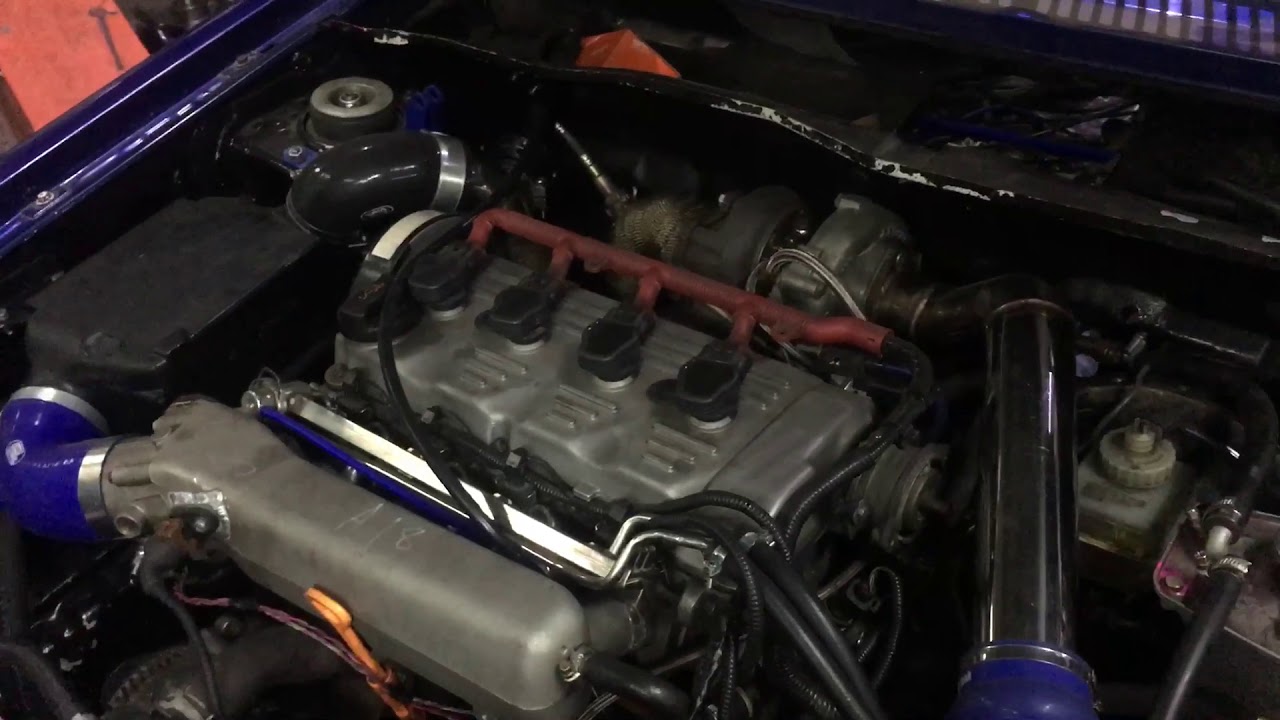 Vw golf mk1 turbo first start - YouTube