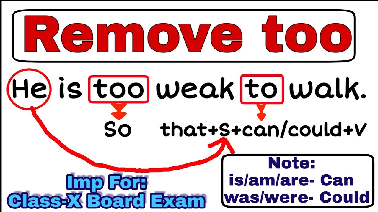 Remove too ||Class-10th Board Exam Important || abhiclasses - YouTube