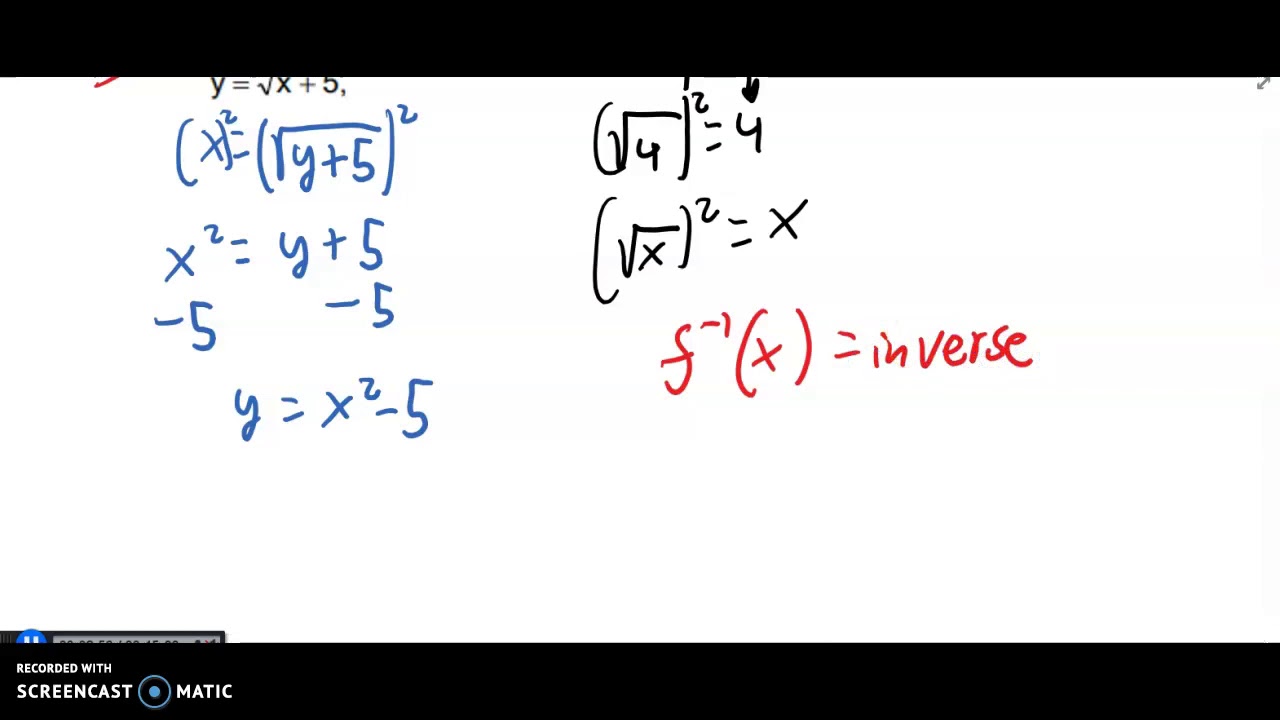 PreCalc - Inverse Functions Part 2 - 10/29/2020 - YouTube