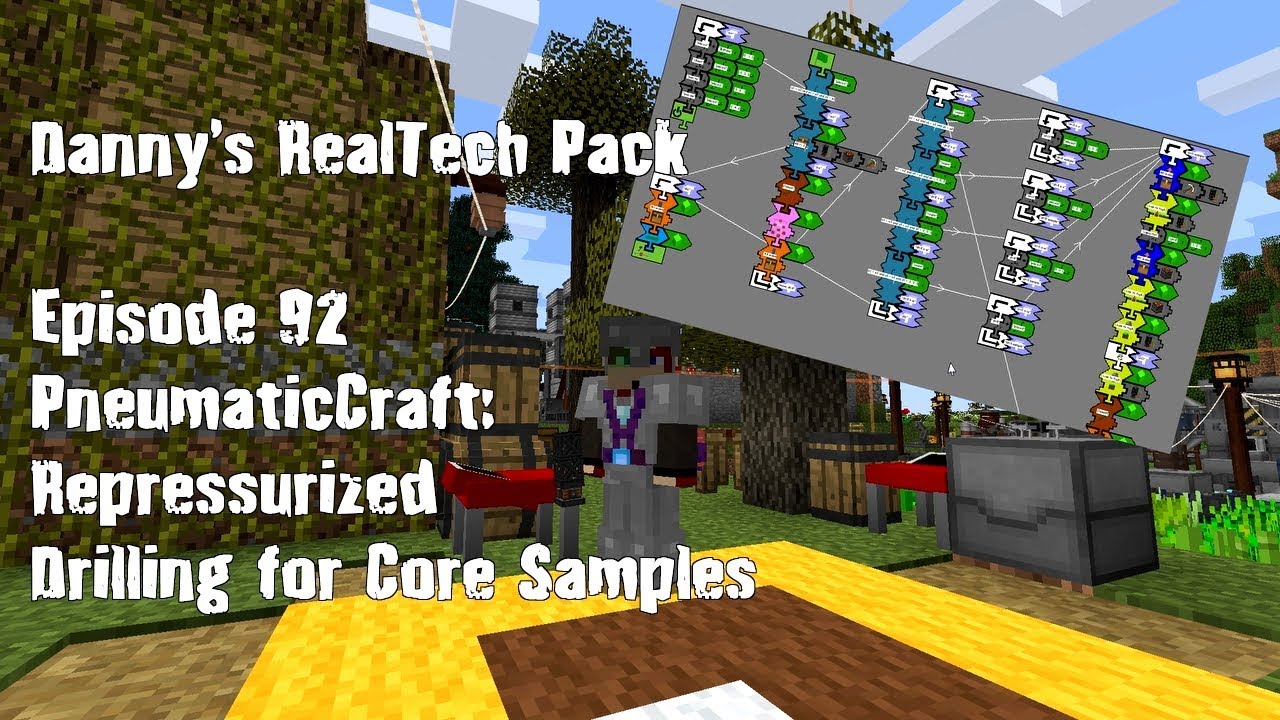 Real Tech #092 - PneumaticCraft: Repressurized Drone Drilling Core ...