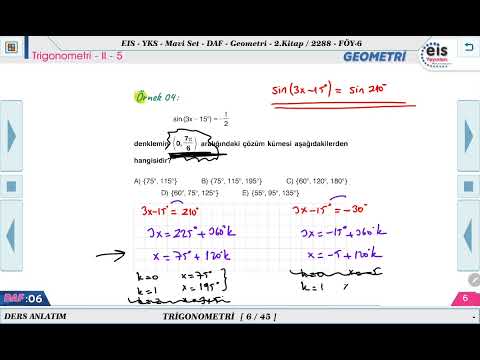 Mavi Set Geometri 2 -  Trigonometri II - 5 (Deneme) 📐