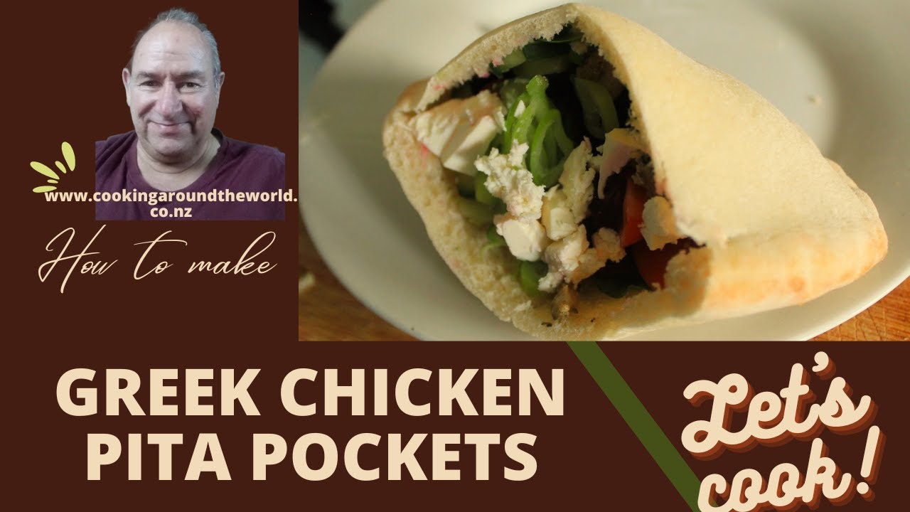 Greek Chicken Pita Pockets | Mediterranean Recipes | - YouTube