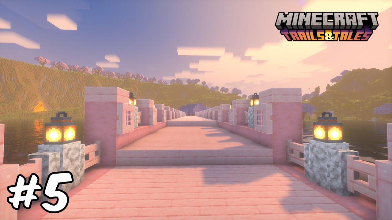 J'ai CONSTRUIT un PONT Magnifique!! | Minecraft Survie 1.20 #5 - YouTube