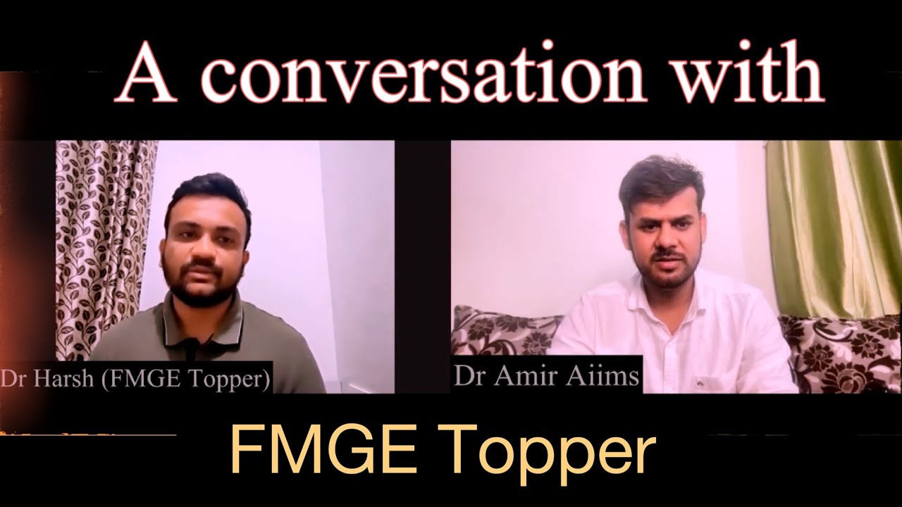 FMGE Topper’s Interview | Dr Amir AIIMS #fmge #interview - YouTube