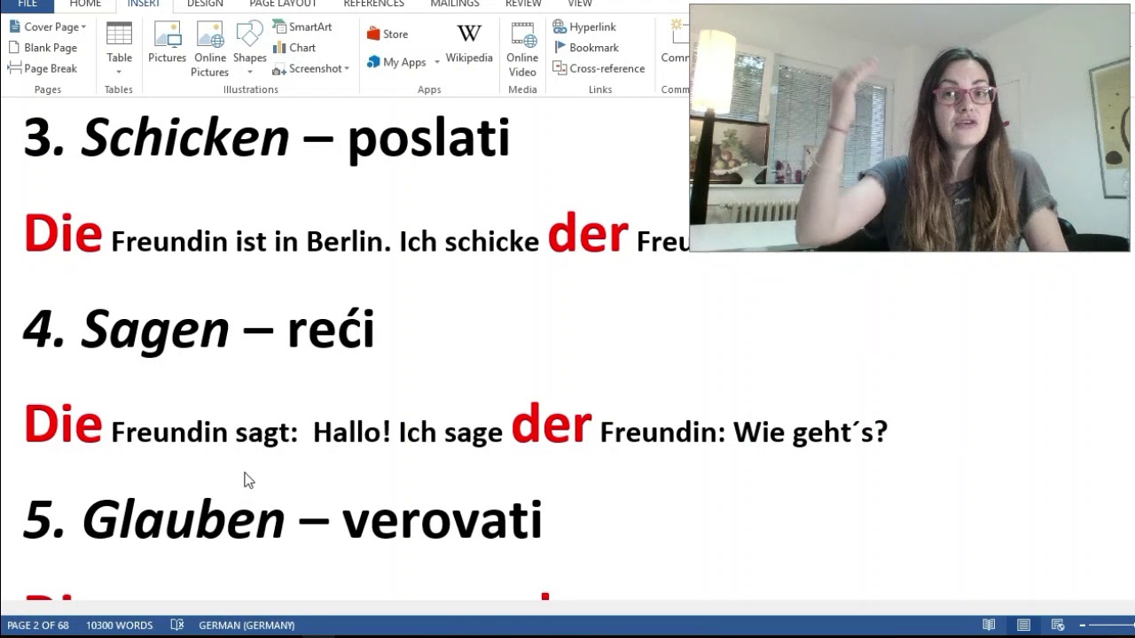 NEMAČKI | UVOD U DATIV, ODREĐENI ČLAN | OSNOVNE REČENICE NA NEMAČKOM ...