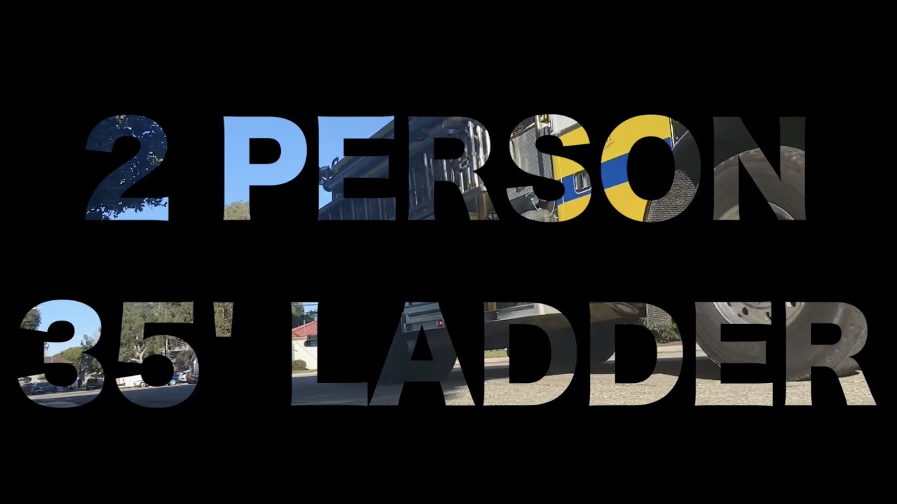 2 Person 35' Ladder - Engine - YouTube
