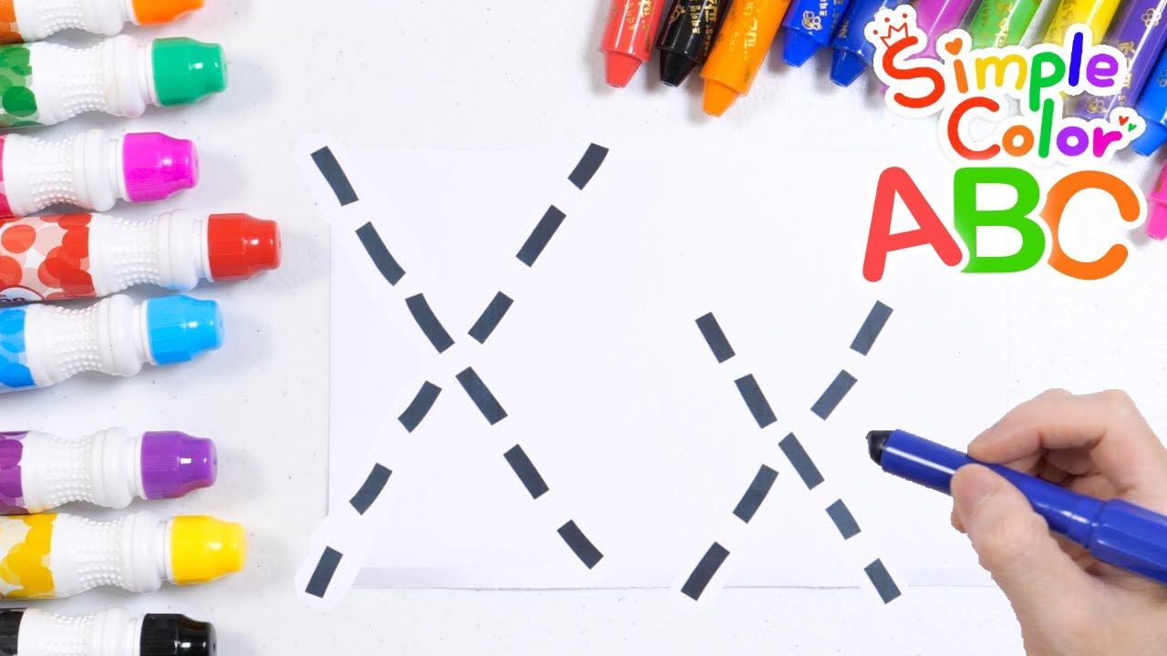For preschoolers and kids | Learn the letter X by listening to, writing ...