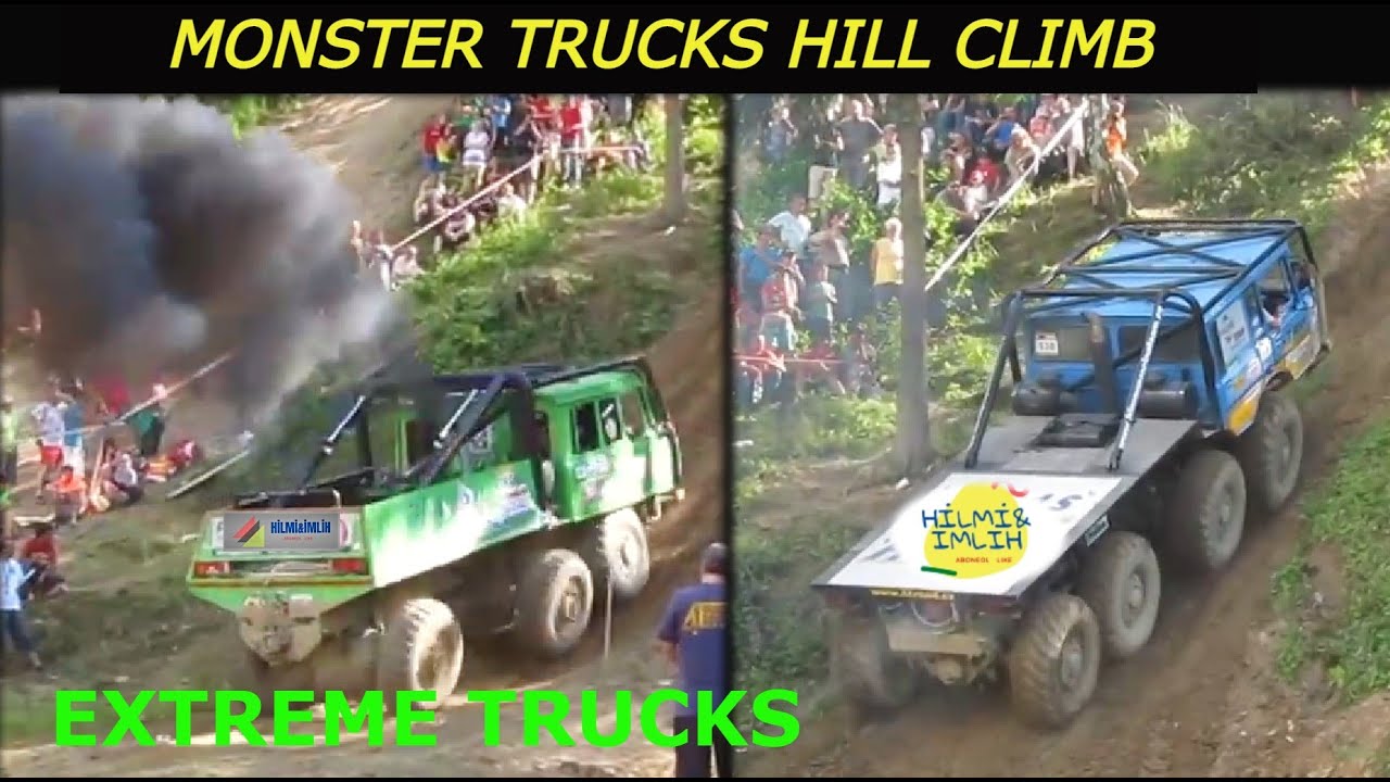 MONSTER TRUCKS HILL CLIMB, Extreme climbing monsters, tepe tırmanış ...