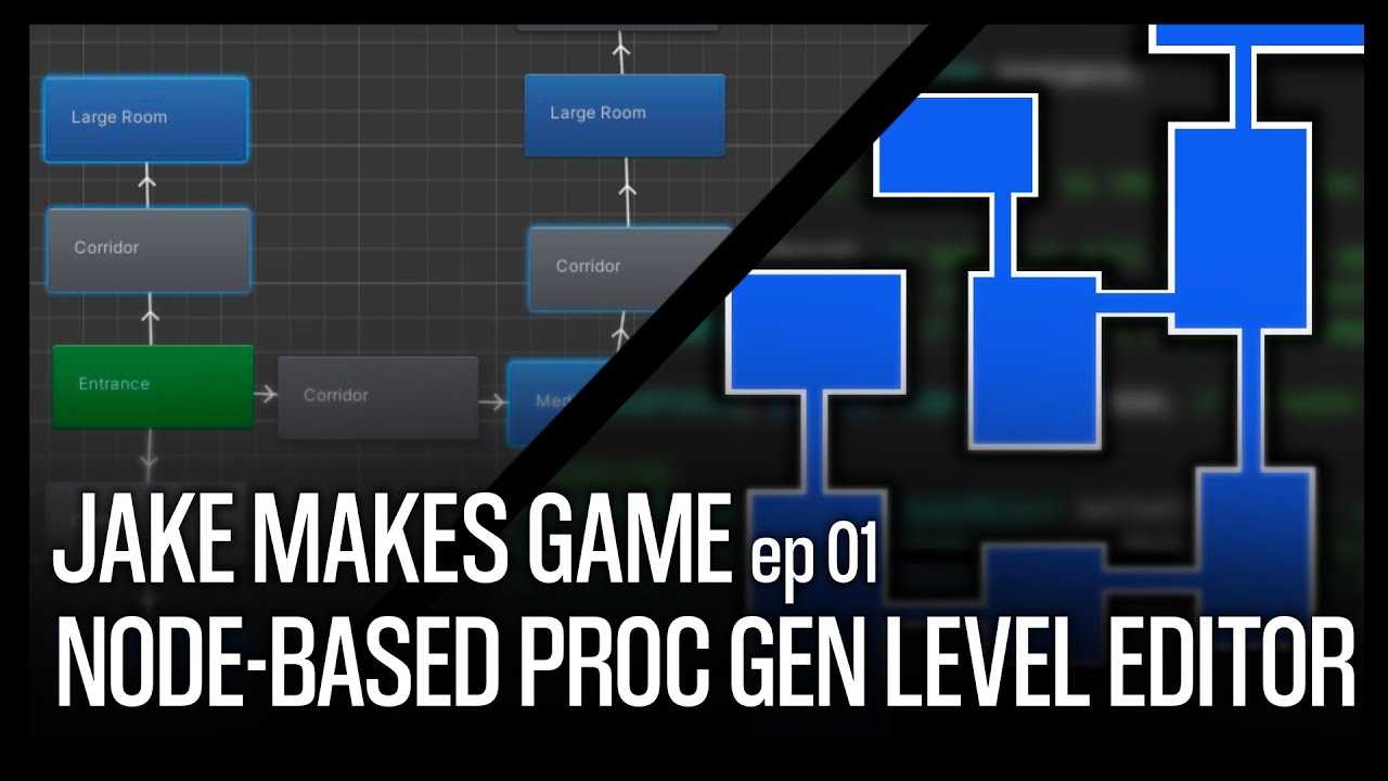 Jake Makes Game - Ep 01 - Node Based Level Editor - YouTube