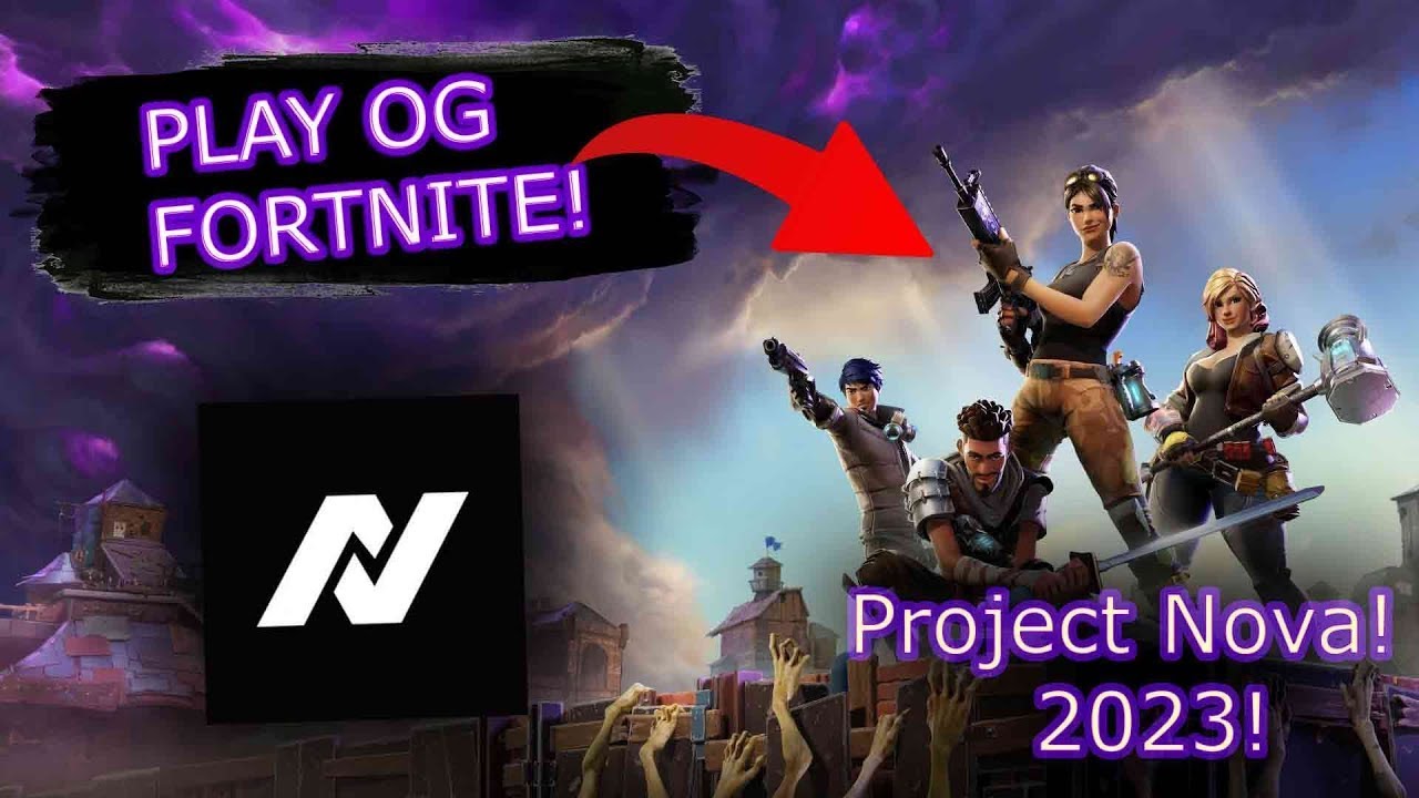 Como jugar fortnite og en 2023 con proyecto nova - YouTube