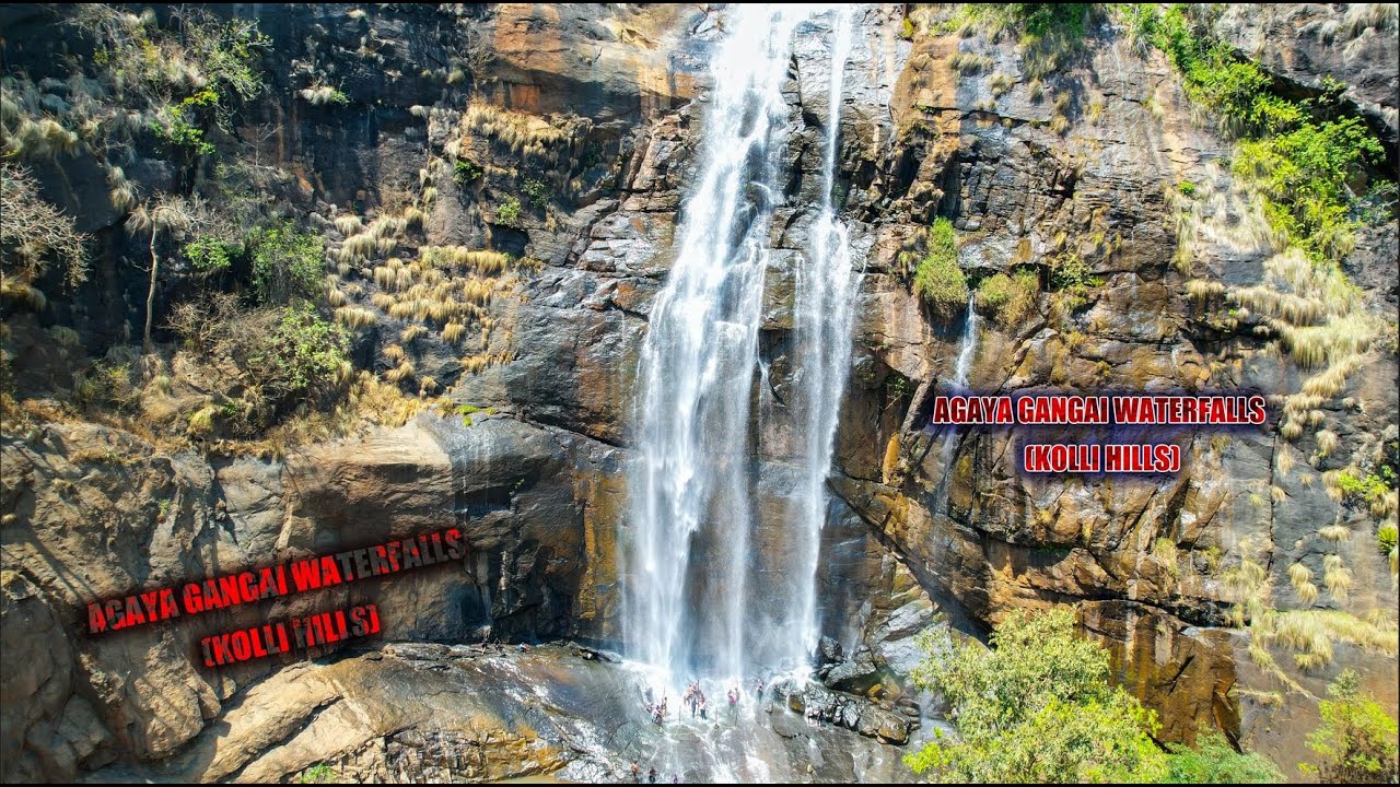 Agaya Gangai Waterfalls Kolli Hills #nature #drone - YouTube