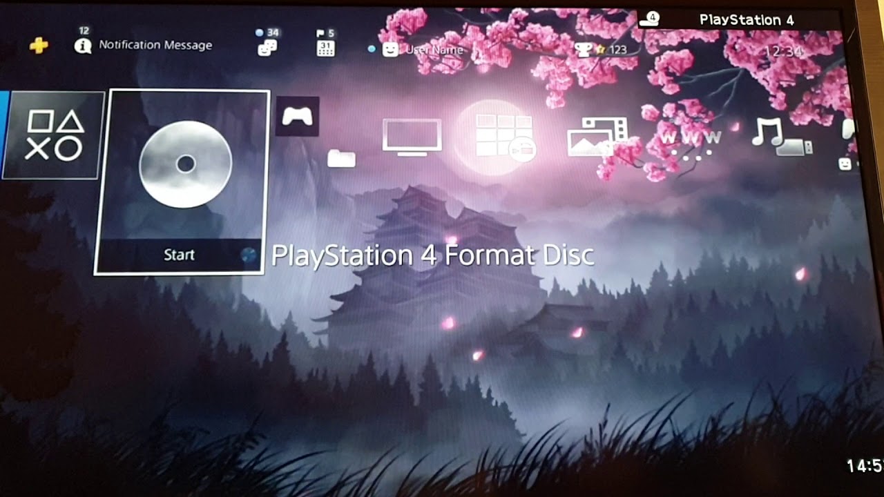 Sakura Hills HiQ Dynamic Theme Preview (available now) Ps4 Design - YouTube