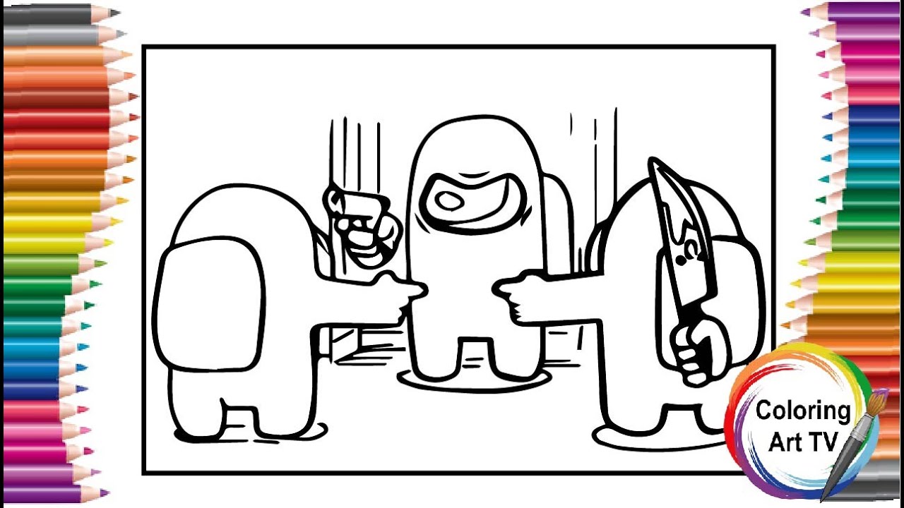 Among Us Coloring Pages_ Among Us who is the imposter coloring pages ...