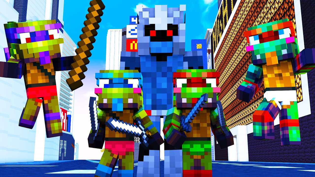 Minecraft - WHO'S YOUR DADDY? - BABY TEENAGE MUTANT NINJA TURTLES ...
