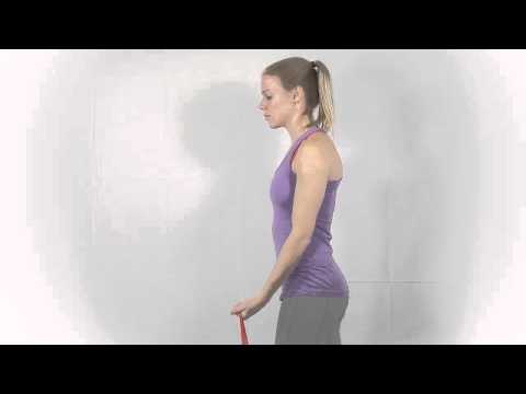 Resistance Band Bicep Curls - YouTube