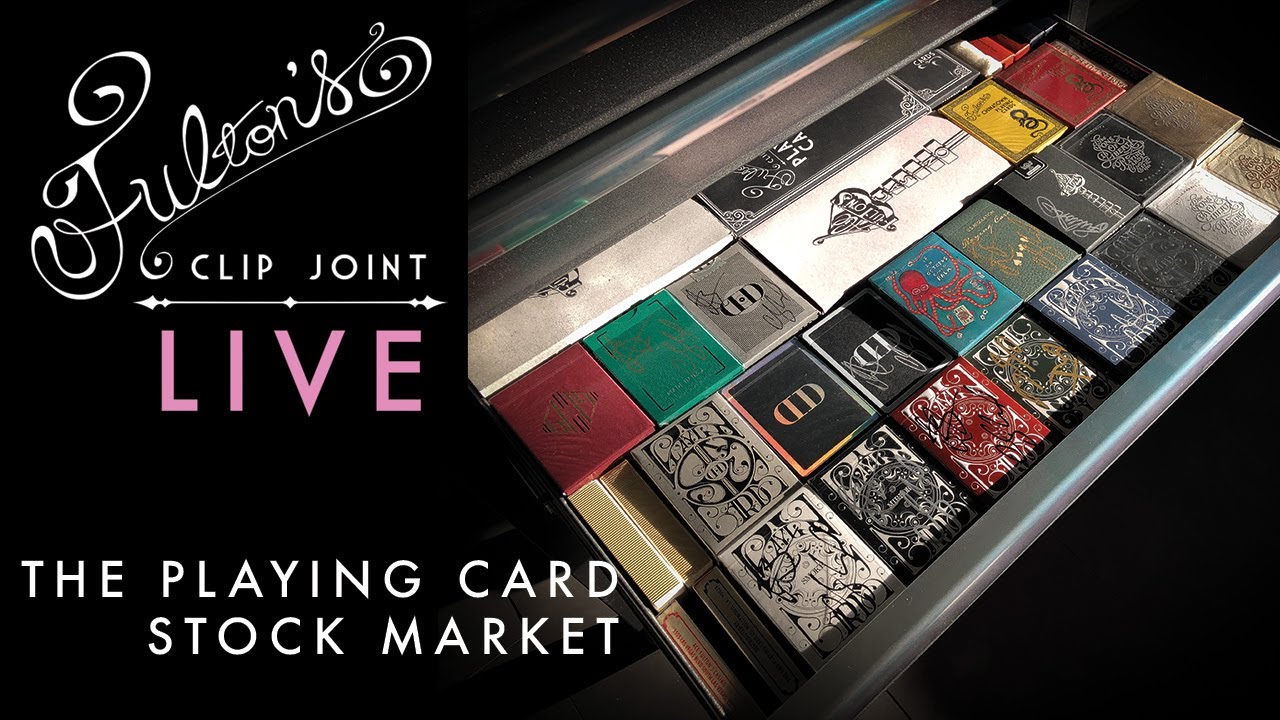 Fulton's Clip Joint LIVE, Playing Card Collecting Discussion with Brad ...