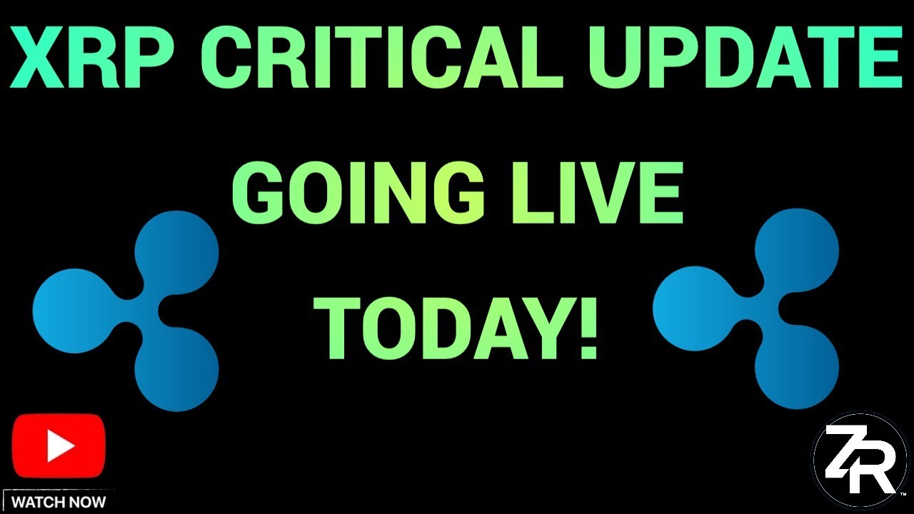 XRP CRITICAL Update Going LIVE Today! - YouTube