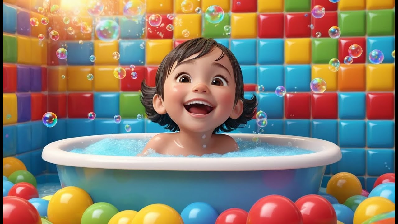 Splish Splash A Rainbow Bath | Colorful Nursery Rhyme for Toddlers ...