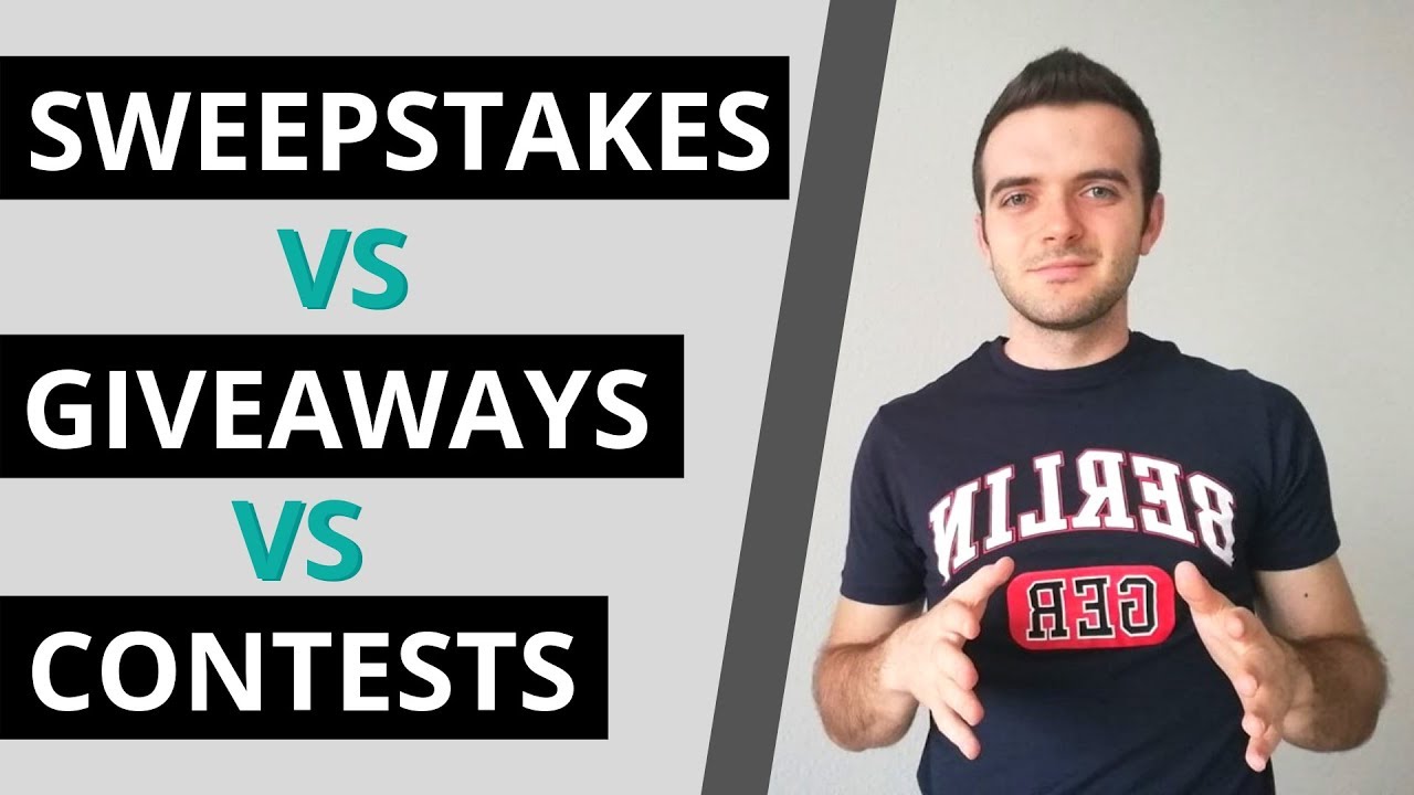 Contests vs Giveaways vs Sweepstakes - What is the difference? 🤔 - YouTube
