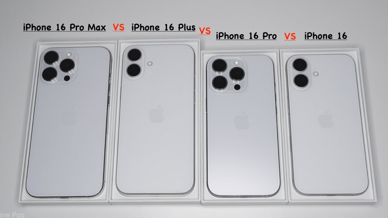 iPhone 16 VS iPhone 16 Plus VS iPhone 16 Pro VS iPhone 16 Pro Max ...