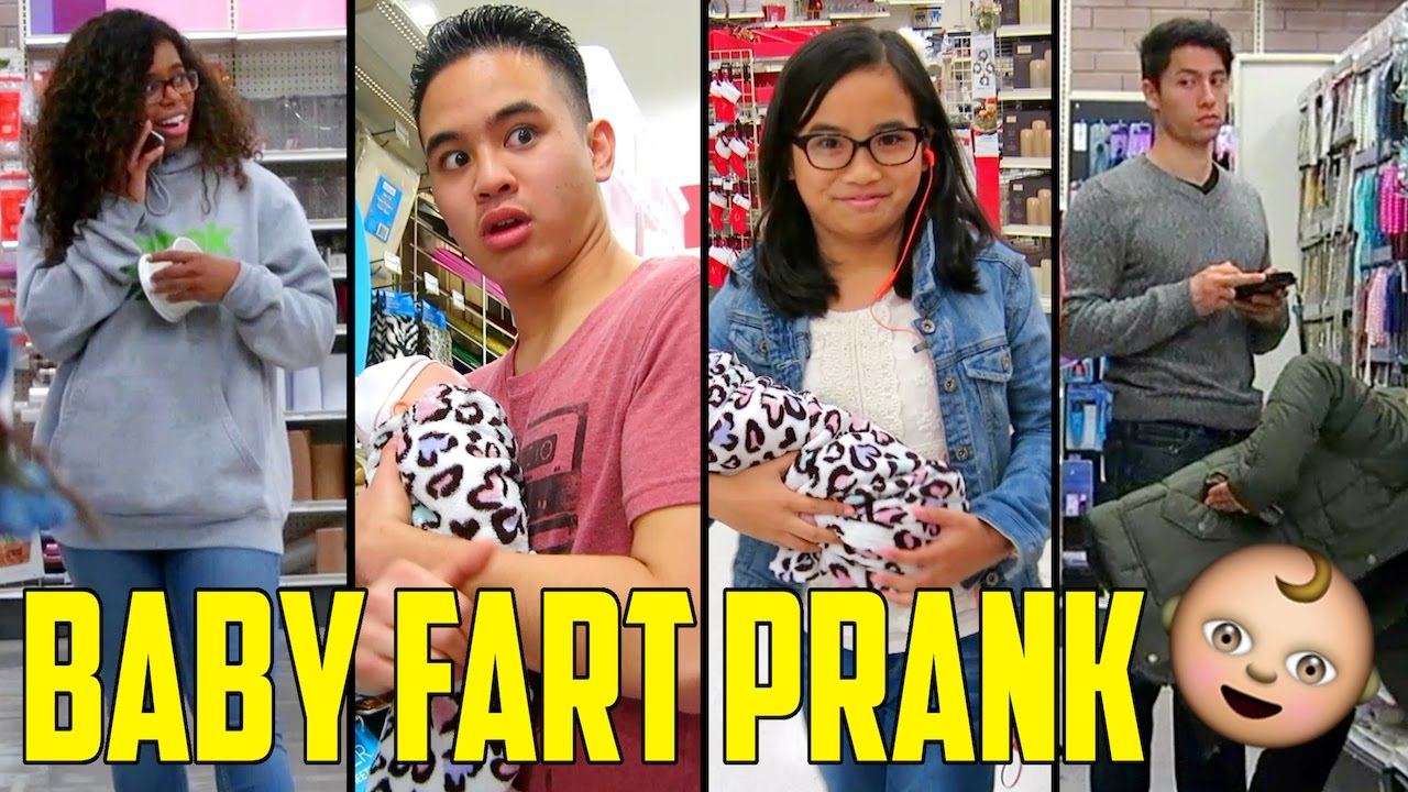 Fake Baby Farts in Public!!! PRANK | Megny5 and MoskeeDog ...