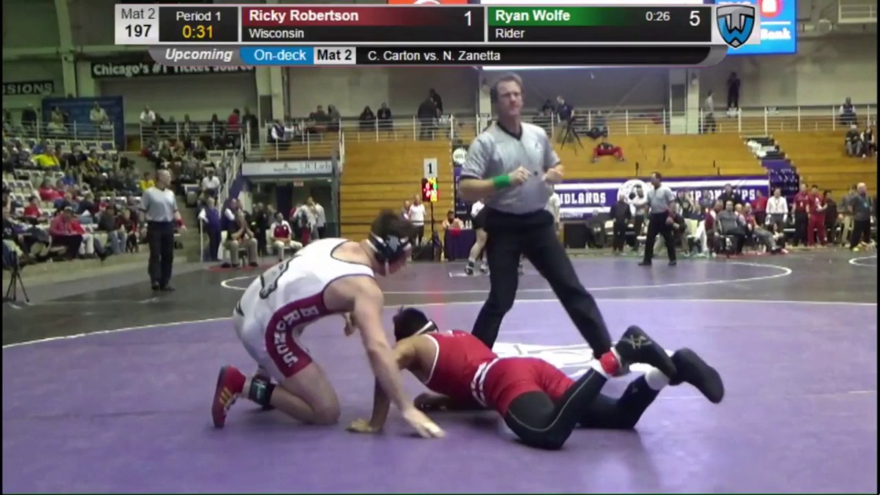 Ricky Roberston (Wisconsin) Ryan Wolfe (Rider) - Midlands Wrestling ...