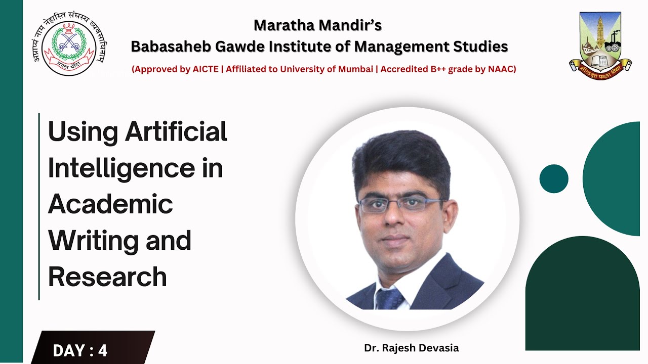MMBGIMS RPE Workshop " Using Artificial Intelligence in Academic ...