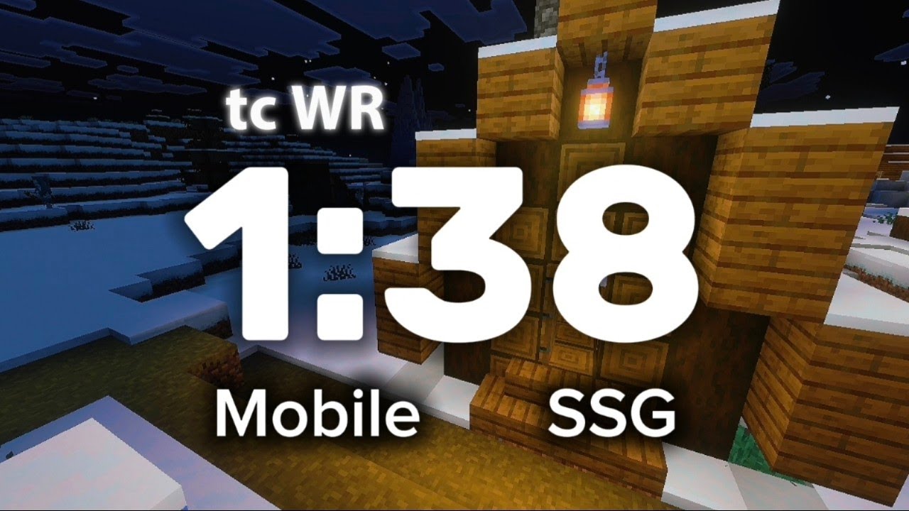 [WR] Minecraft Beaten in 98 Seconds! (Touch Screen) - YouTube