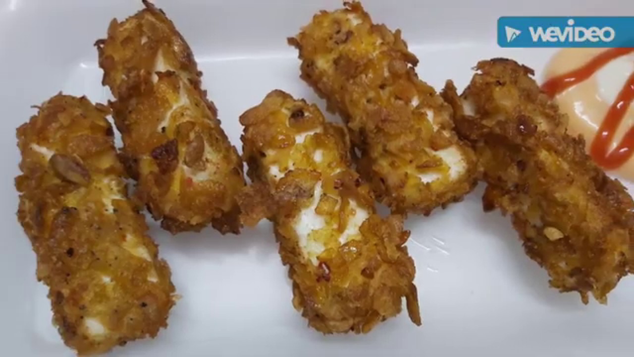 Crunchy paneer starter recipe/How to make crispy paneer /Veg paneer ...