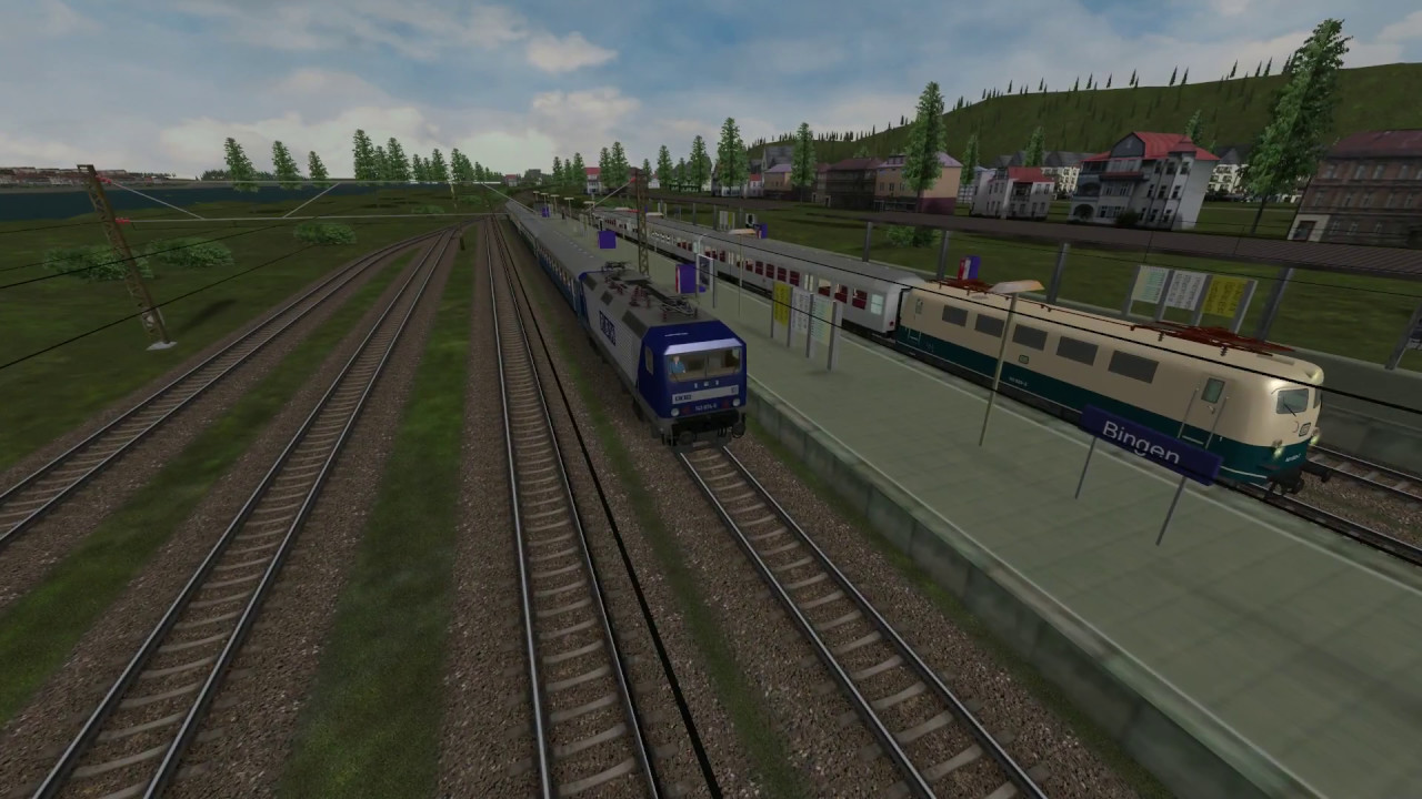 Open Rails - Bingen - Koblenz Pro Train Rheintal MSTS - YouTube