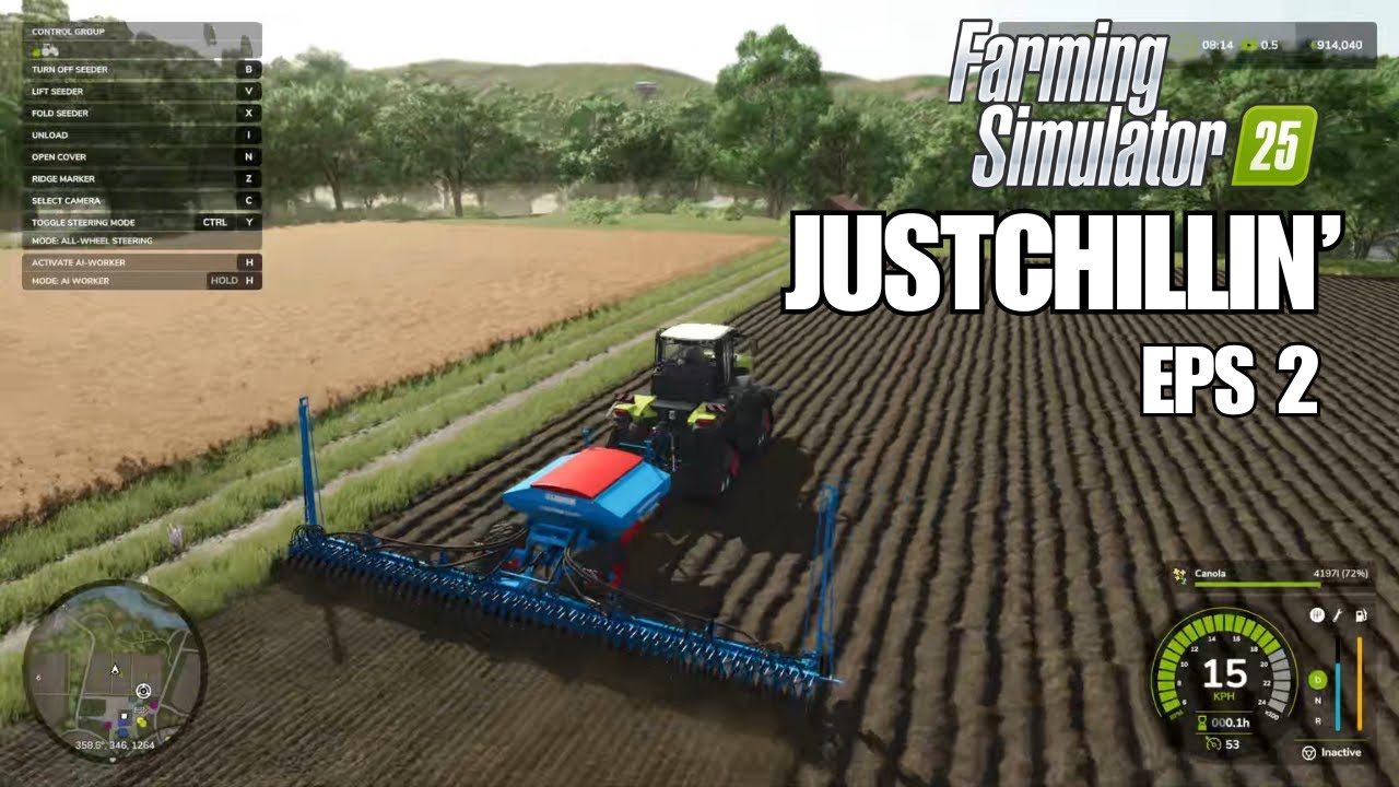 Farming Simulator 25 : Chillin' Gameplay | EPS 2 | Just Play - YouTube