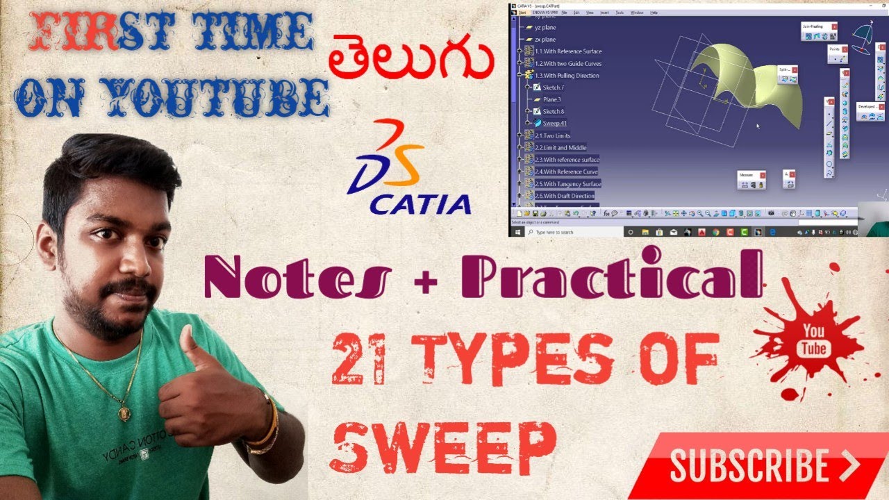 "Mastering Catia V5: Unleashing the Power of the Sweep Command for ...