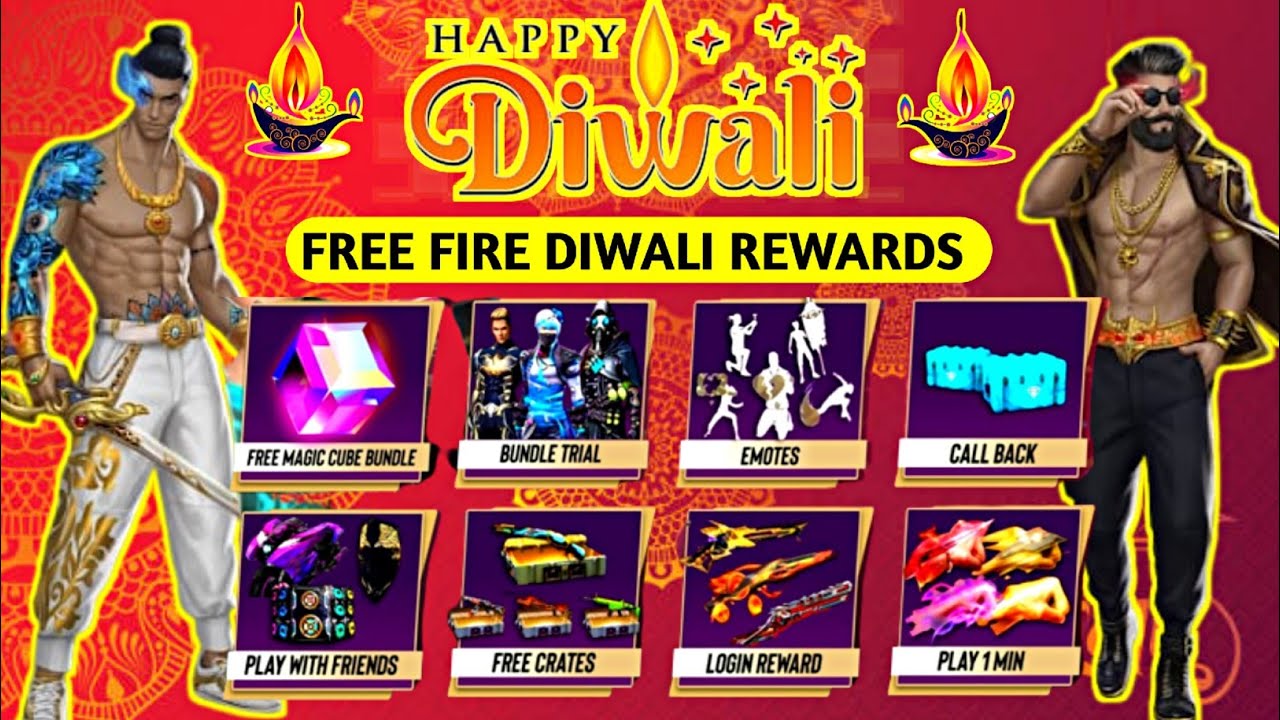 DIWALI EVENT FREE FIRE 2023 | FREE FIRE DIWALI EVENT 2023 | FF DIWALI ...
