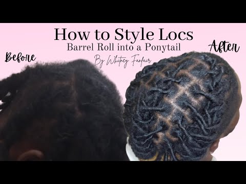 How to Style Locs // Barrel Roll Twist - YouTube