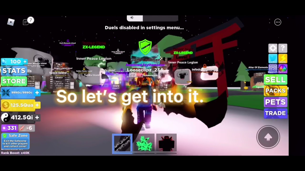 How to do the shop menu glitch in ninja legends. - YouTube