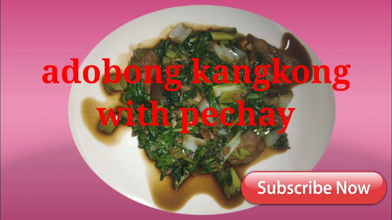 adobong kangkong with pechay - YouTube