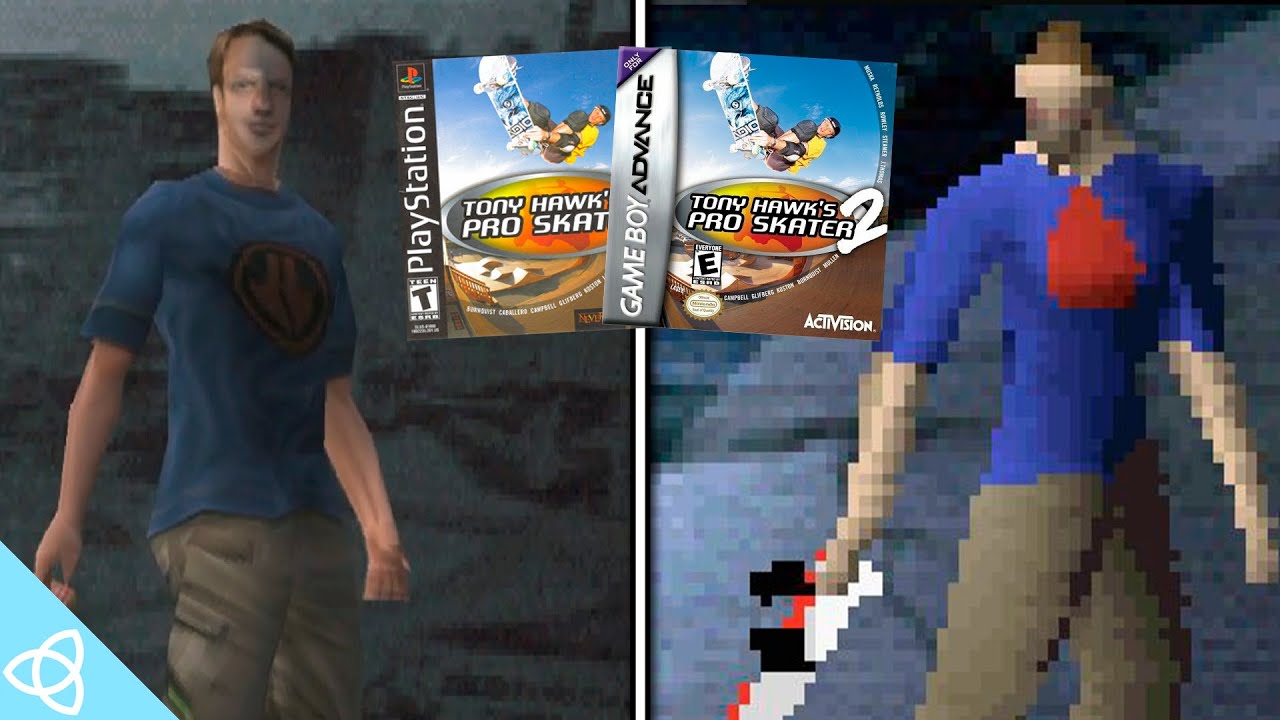 Tony Hawk's Pro Skater 2 - GBA vs. Playstation | Side by Side - YouTube